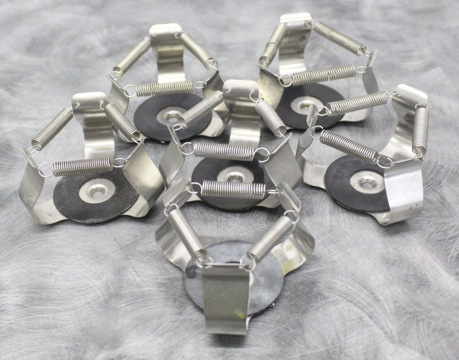 x6 Erlenmeyer Stainless Steel 250mL Flask Clamps & Screws for Shakers ...