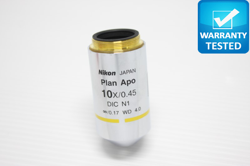 Nikon Plan APO 10x/0.45 DIC N1 Microscope Objective Unit 5 - AV | LabX.com