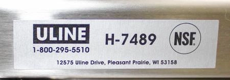 Uline Stainless Steel Tables, Two H8965 and One Solid top Steel wire ...