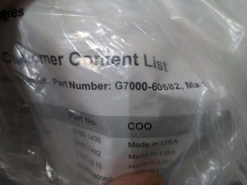 Agilent 7000 CI MSD Ship Kit – Part No: G7000-60582 | LabX.com