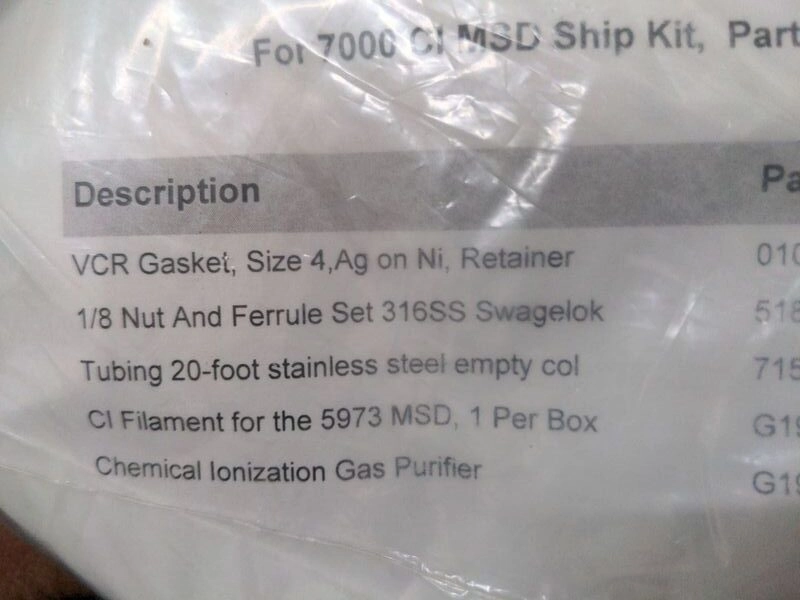 Agilent 7000 CI MSD Ship Kit – Part No: G7000-60582 | LabX.com