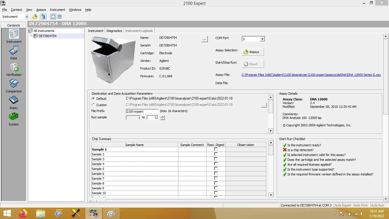Agilent 2100 Bioanalyzer DNA RNA Proteins Analysis Reader G2938C System | LabX.com
