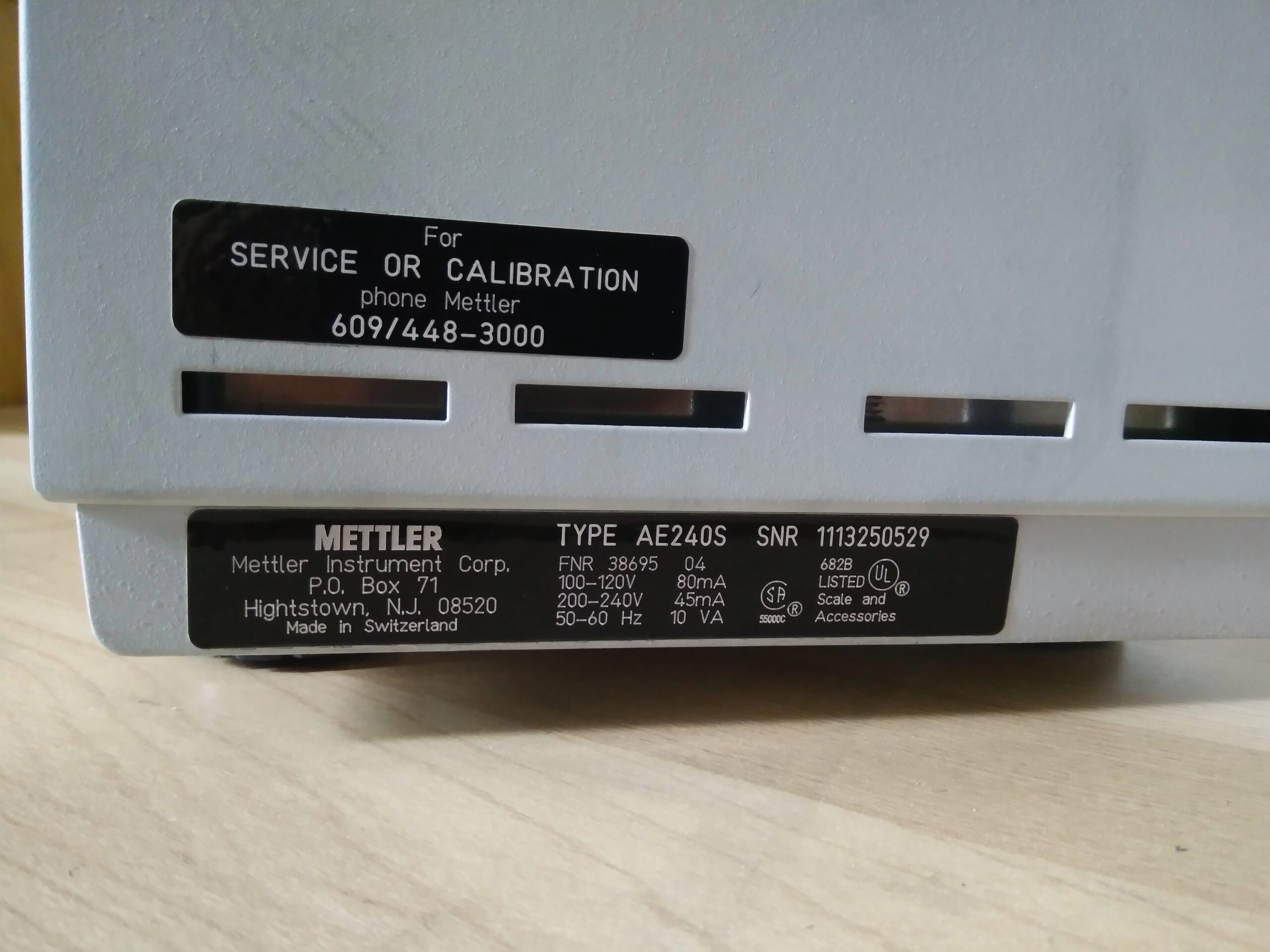 Mettler AE 240 AE240 Digital Analytical Scale Balance 200.0000 g 0.1 mg ...