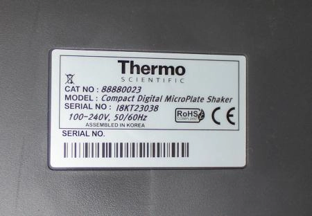 Thermo Scientific compact Digital Microplate Shaker Cat: 88880023 ...
