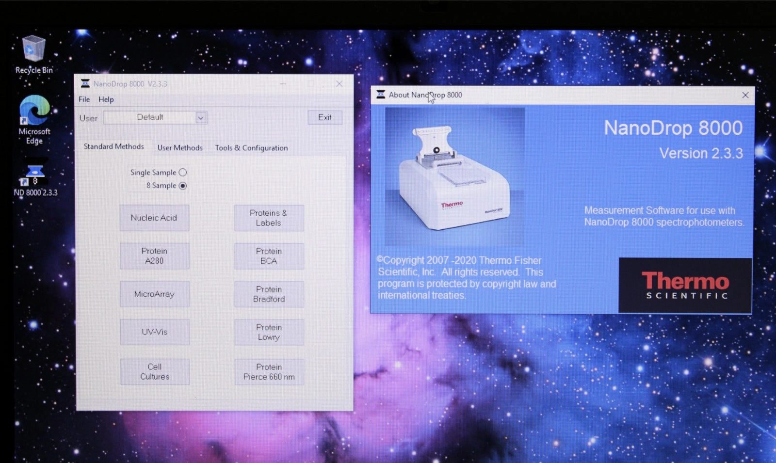 NanoDrop ND-8000 8-Sample UV-Vis Spectrophotometer with Laptop ...