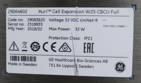 GE Healthcare Xuri Cell Expansion System with Pump/CBCU Full and W25 ...