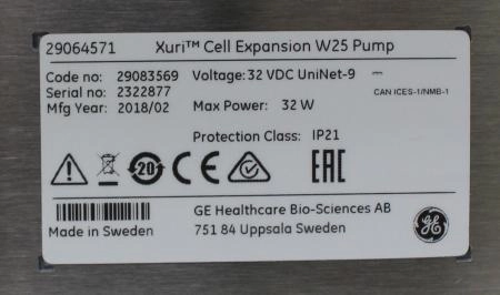 GE Healthcare Xuri Cell Expansion System with Pump/CBCU Full and W25 ...