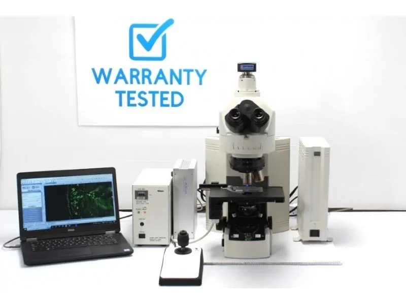 Nikon Eclipse 90i Upright Fluorescence Motorized XY Stage Microscope ...