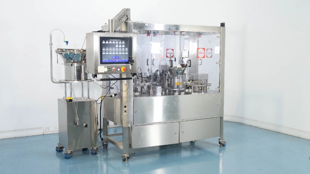 Capmatic Linear Bambino FCL Filler Capper and Labeler | LabX.com