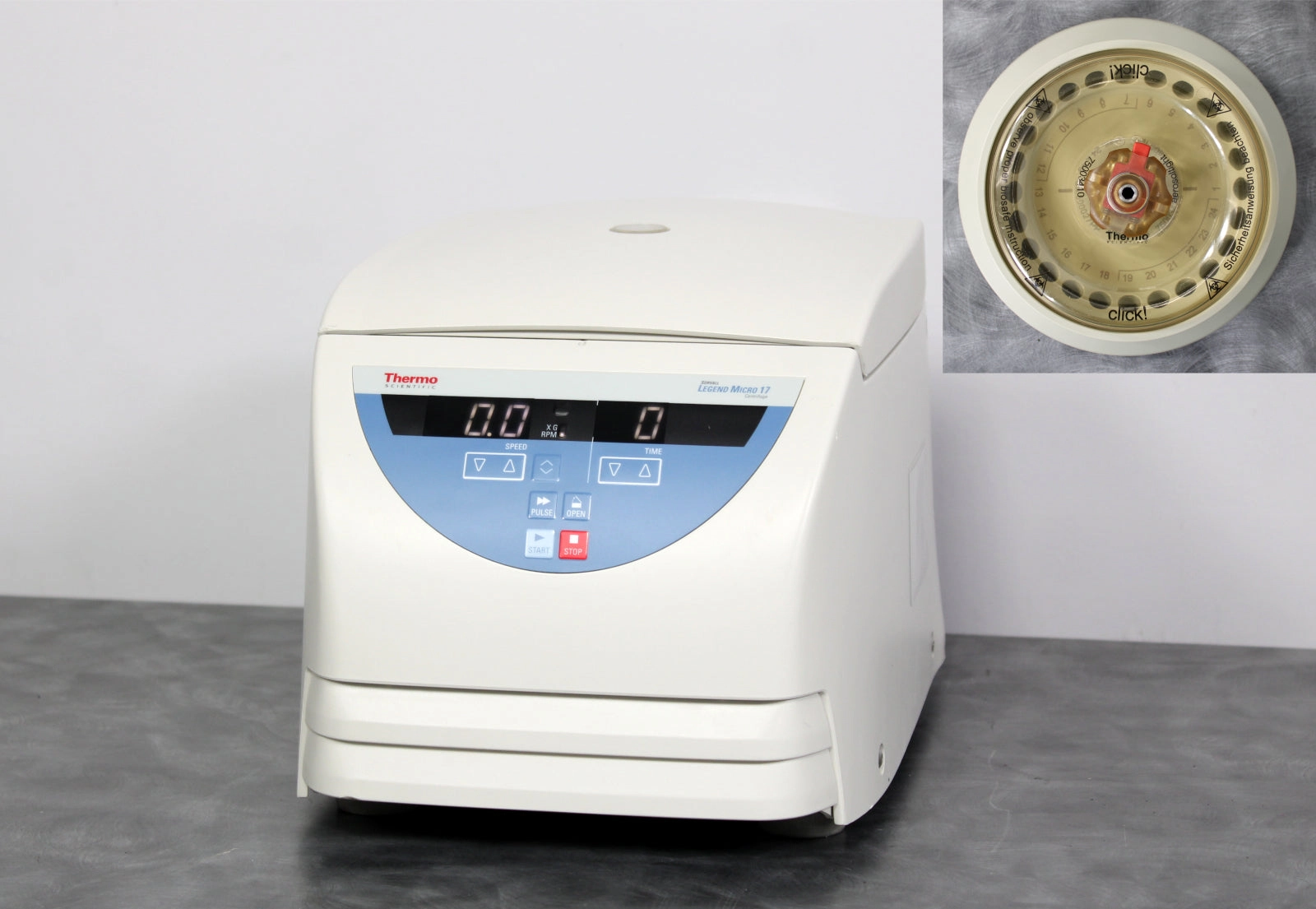 Thermo Sorvall Legend Micro 17 Benchtop Microcentrifuge 75002431 w ...