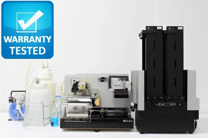 BioTek EL406 Microplate Dispenser 406PSUB1 w/ BioStack3WR Stacker Unit2 ...