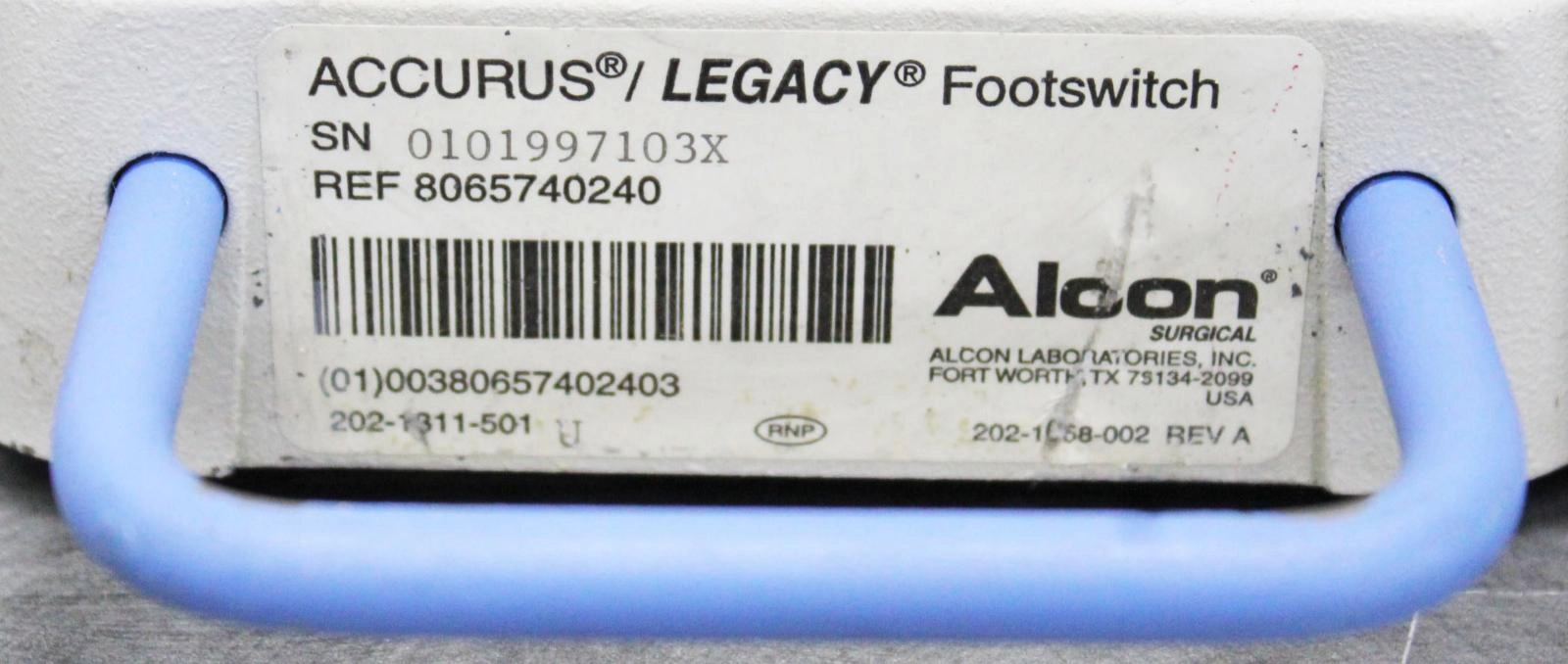 Alcon Accurus / Legacy Footswitch 8065740240 for Phaco 20000 Legacy ...