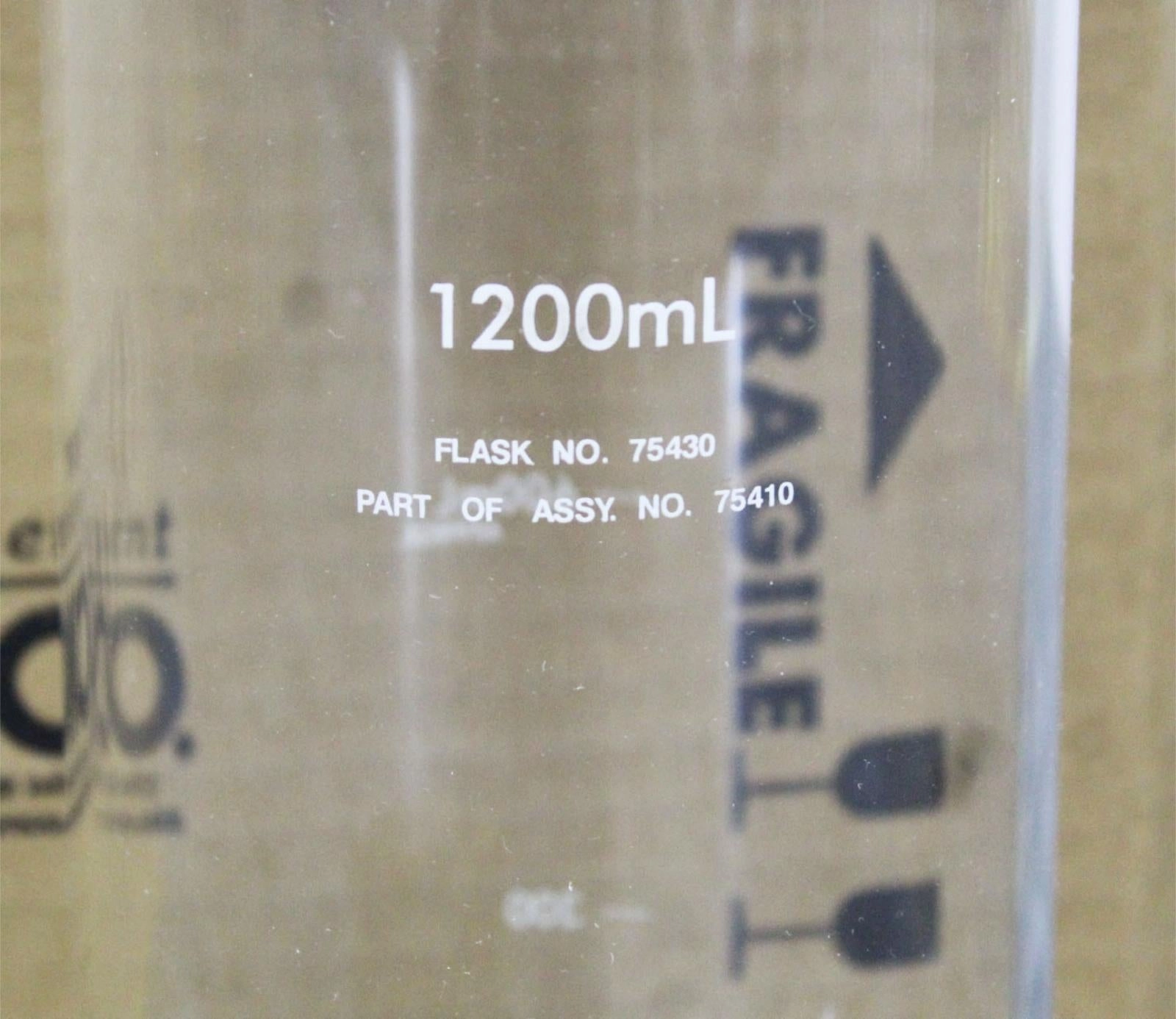 Labconco Fast-Freeze 75430 Clear Glass Drying Flask 1200mL with Lid NIB ...