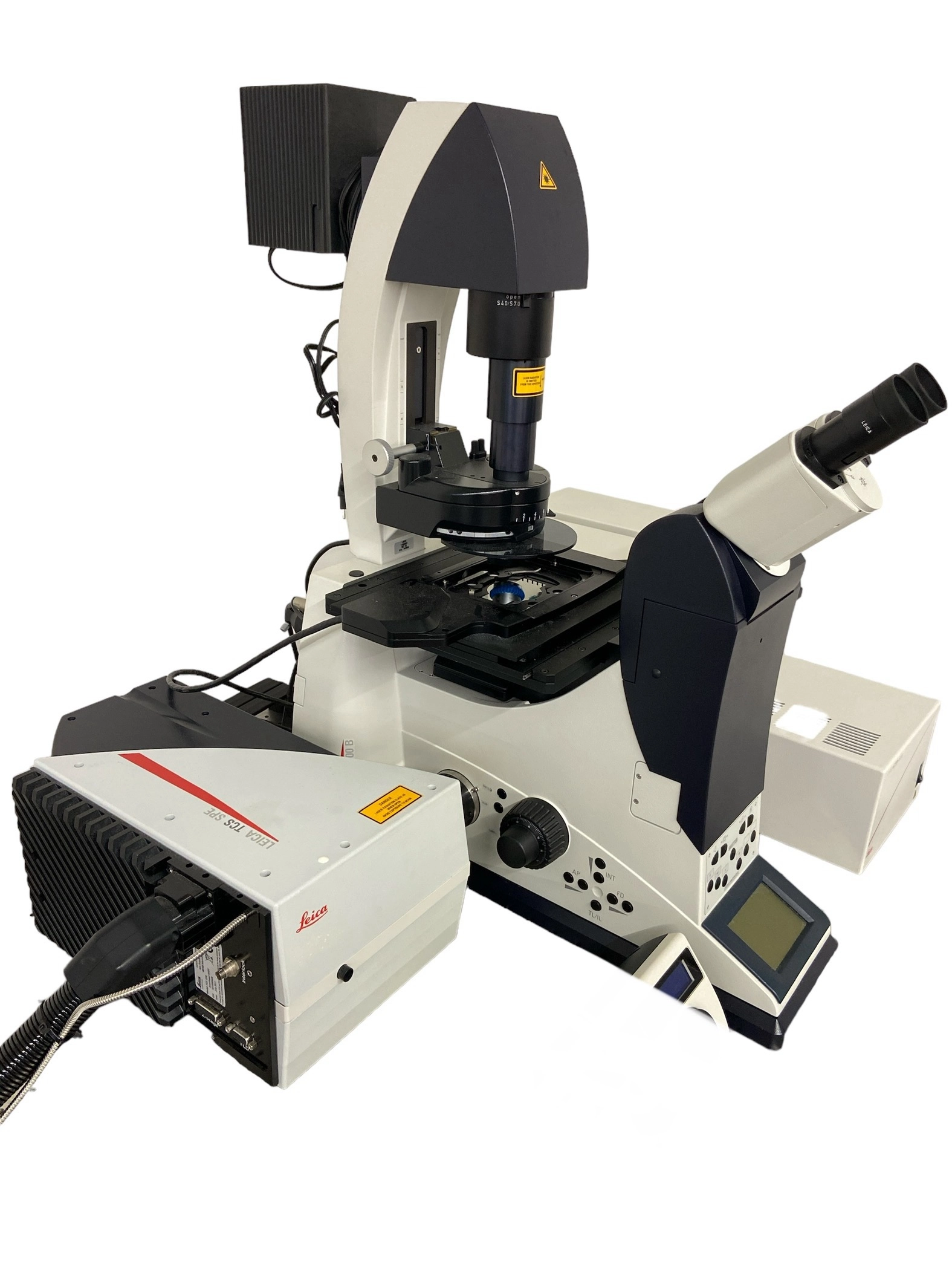 Leica TCS SPE Confocal w/ DMI4000B Inverted Phase Contrast Fluorescence ...