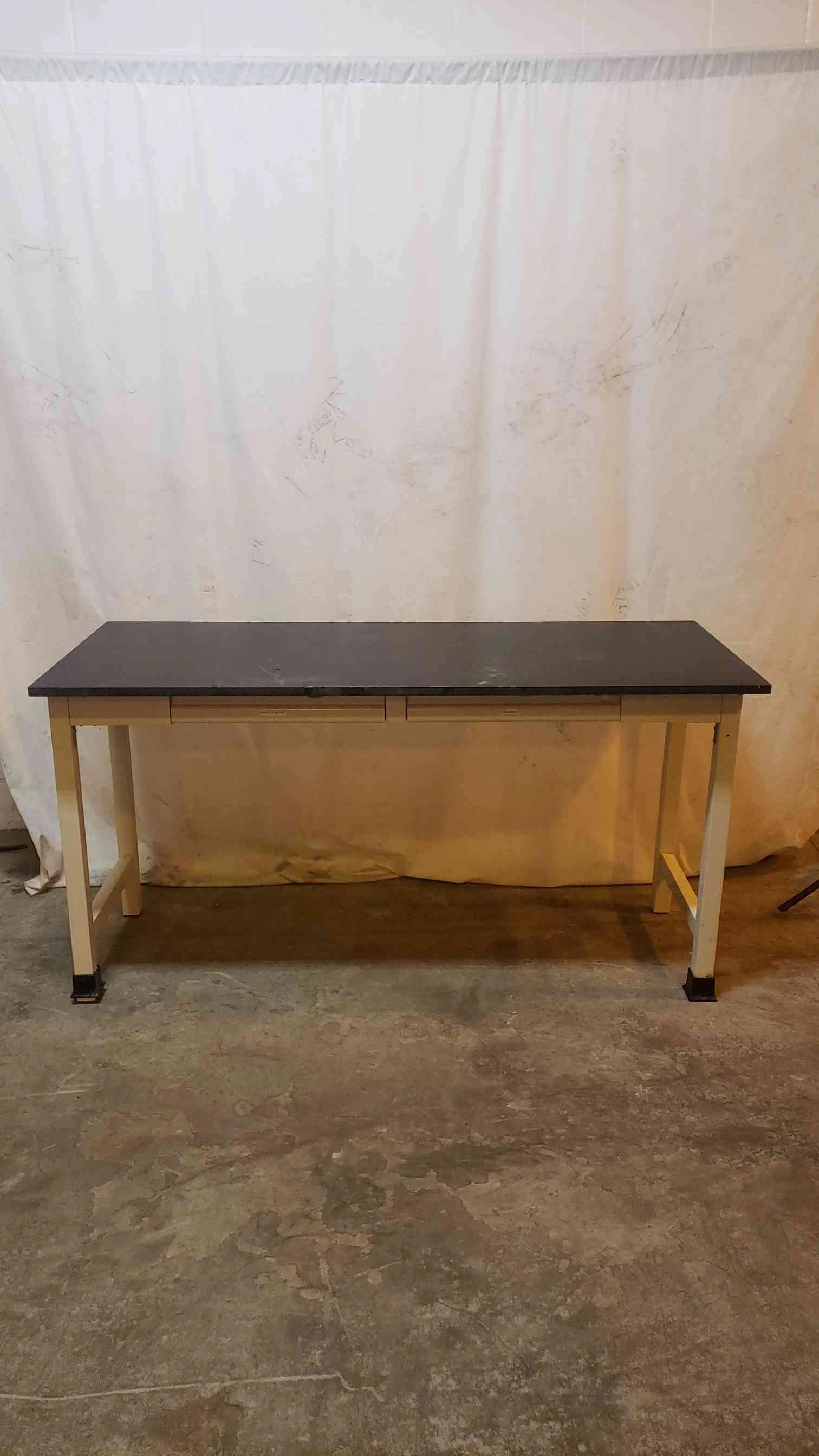 72" Black Epoxy Table Chem Resistant Desk (1147AA)(1147AA) | LabX.com