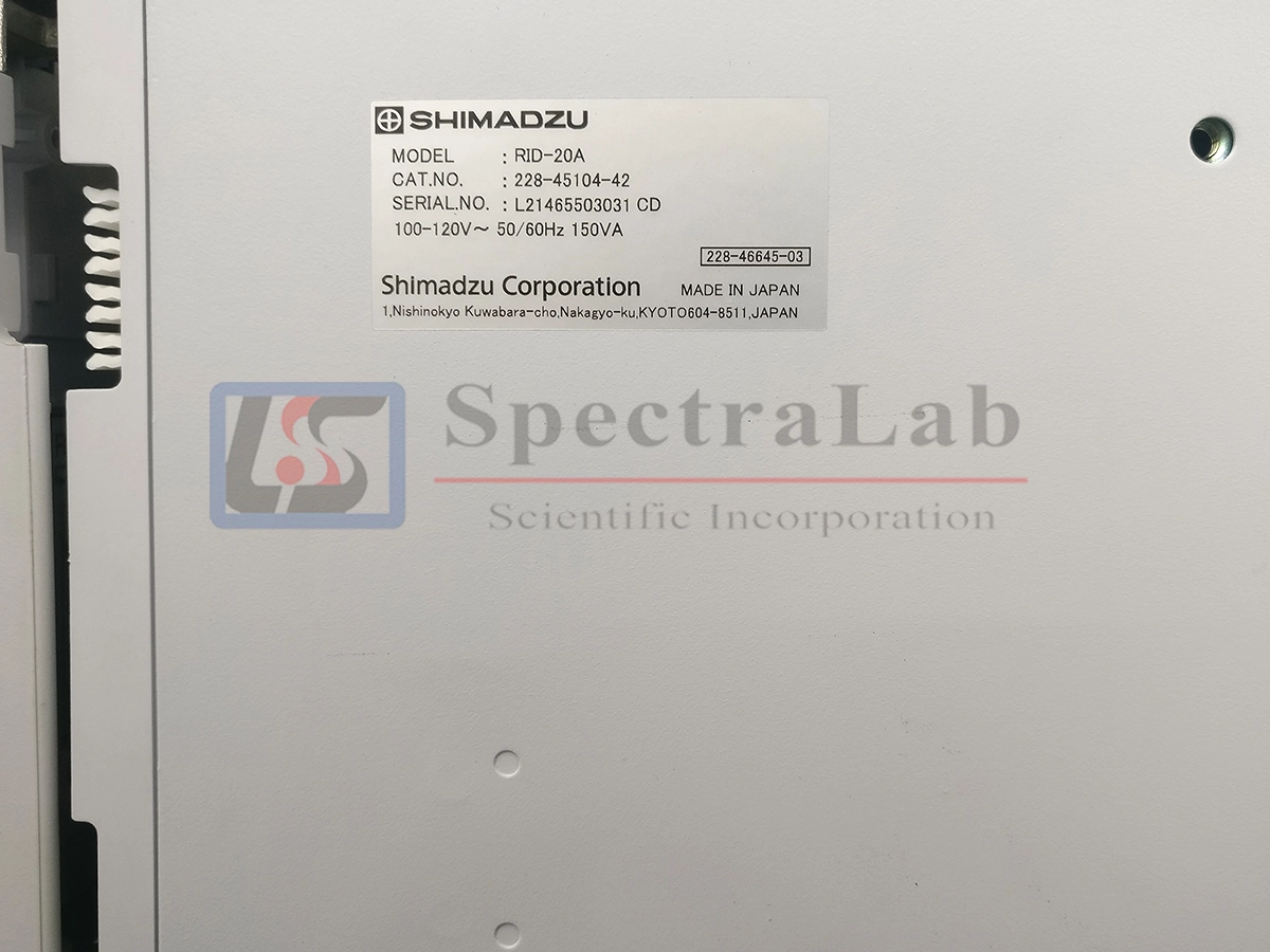 Shimadzu RID-20A Refractive Index Detector | LabX.com