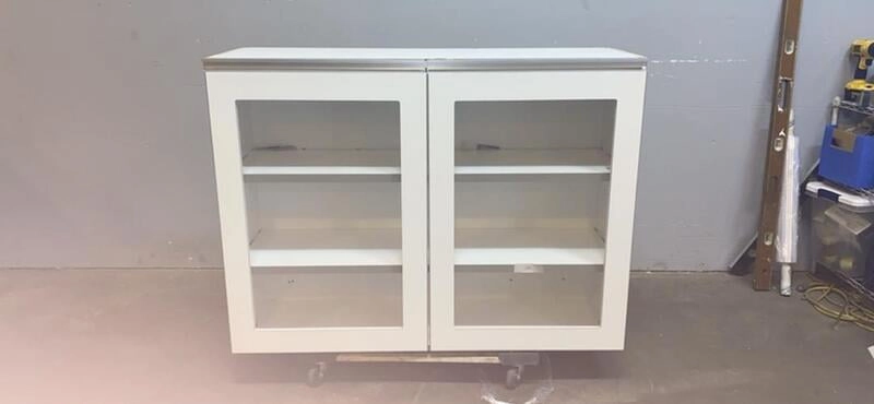 Chemsurf Wood Overhead Lab Casework Cabinet 48x16x36 Recessed Handle ...