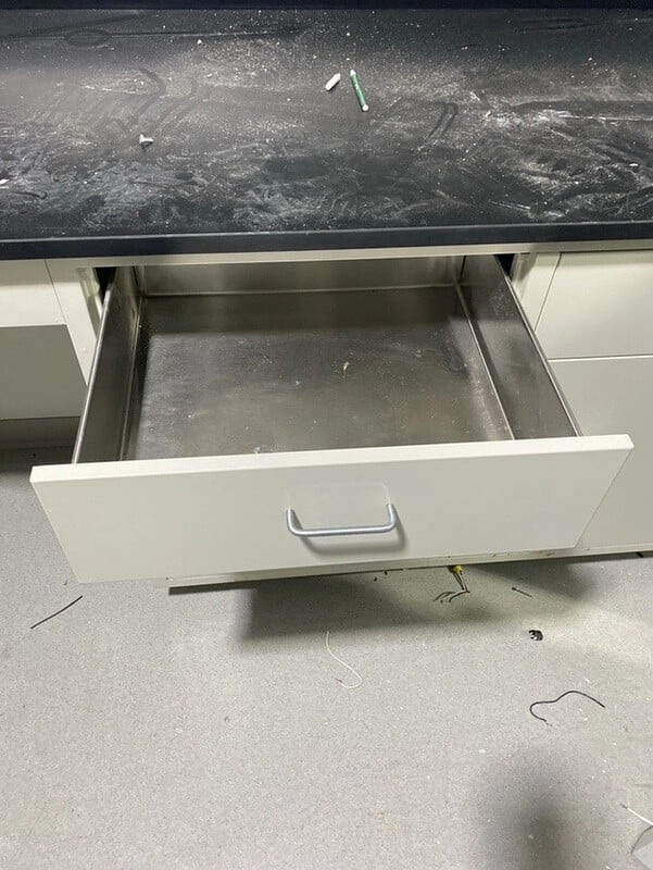 3' Jamestown Lab Casework Benches 2 door / 2 drawer stainless inside ...