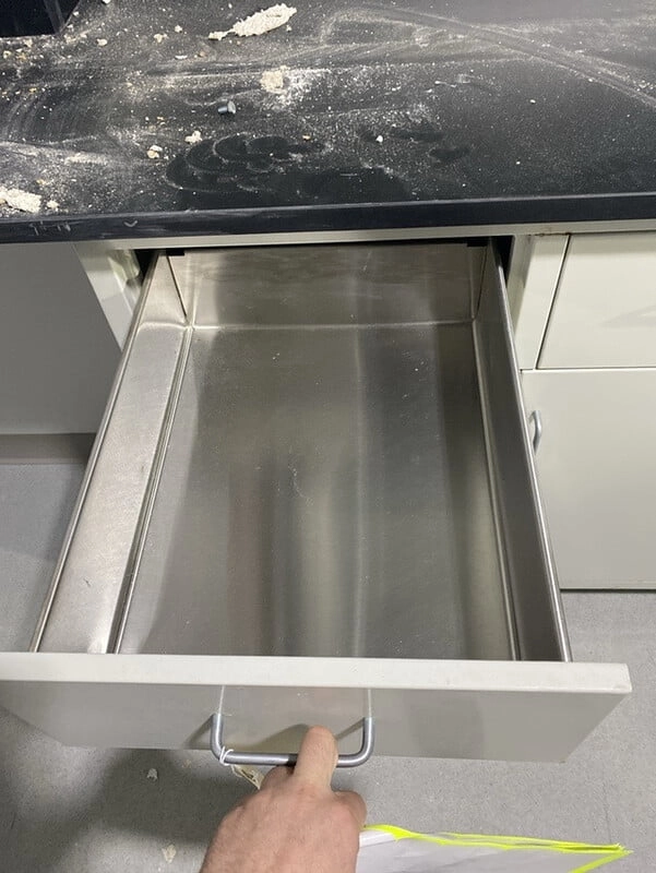 3' Jamestown Lab Casework Benches 2 door / 2 drawer stainless inside ...