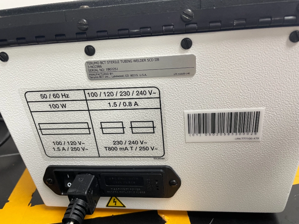 Terumo SCD IIB Sterile Tubing Welder | LabX.com