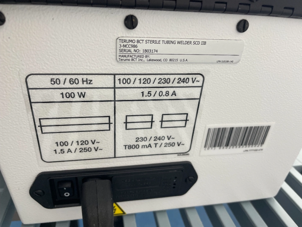 Terumo SCD IIb Sterile Tubing Welder | LabX.com