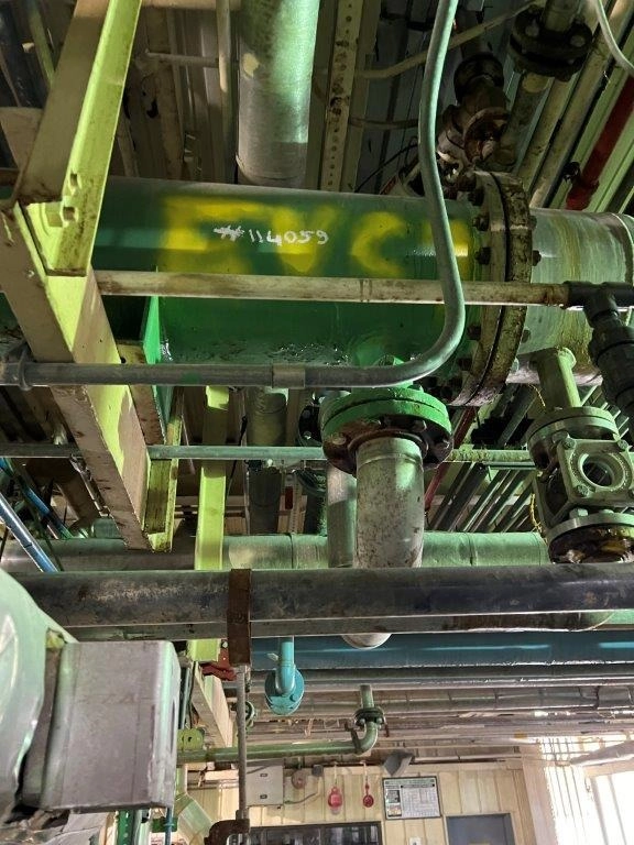 165 Square Foot Stainless Steel Shell/Tube Heat Exchanger, 150 psi ...