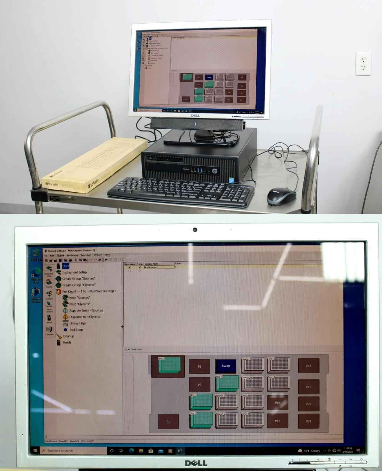 Beckman Coulter Biomek FX Liquid Handler with PC & Software 717001 w ...