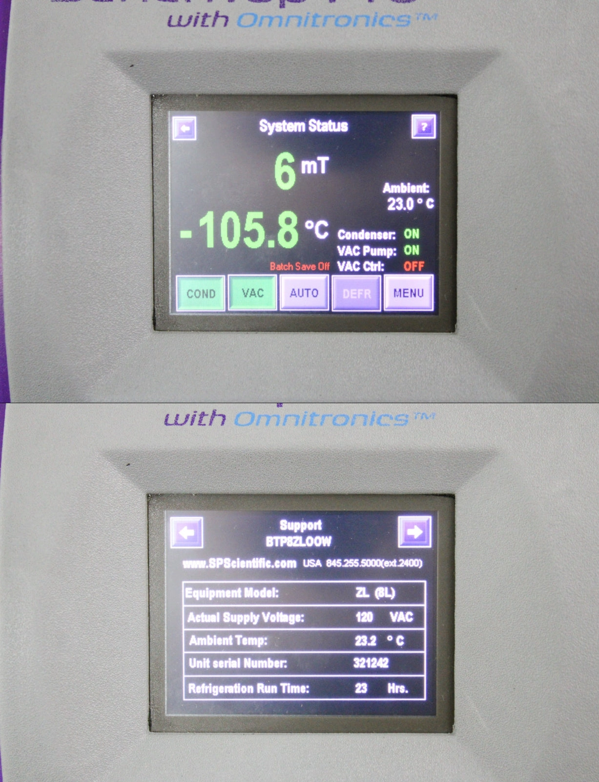 SP Scientific VirTis Benchtop Pro BTP-8ZL00W, -105°C Freeze Dryer W ...