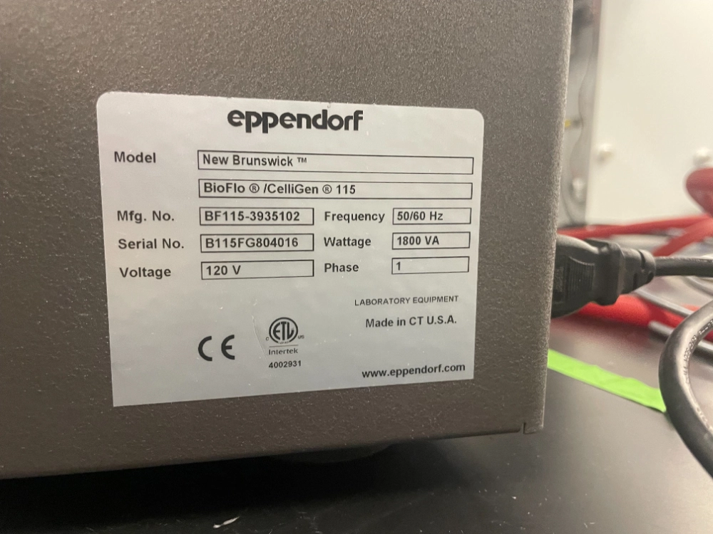 Eppendorf BioFlo iCellGen 115 Fermentor/Bioreactor | LabX.com