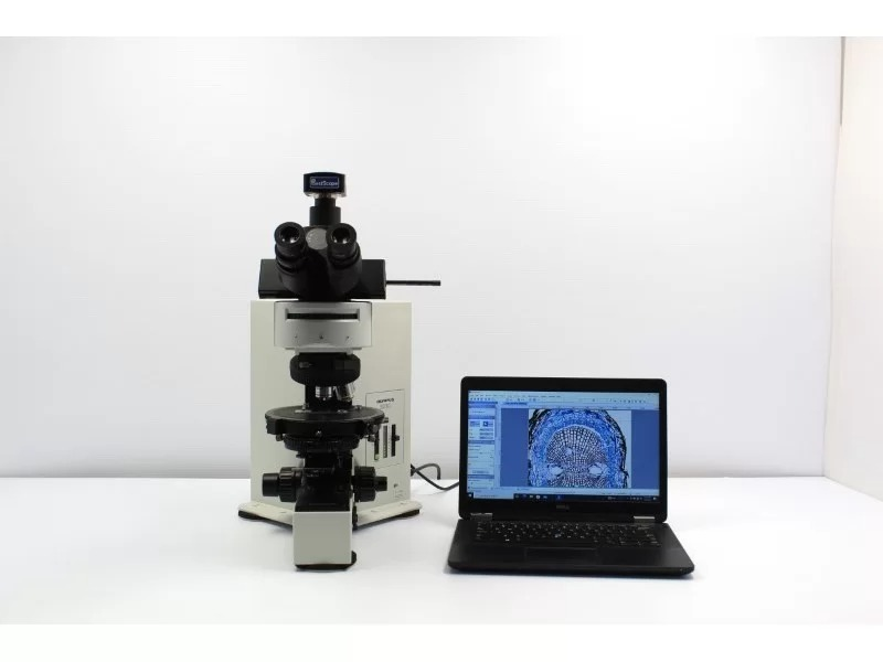 Olympus BX60 Upright Polarization Microscope Round Stage Pred BX53 ...