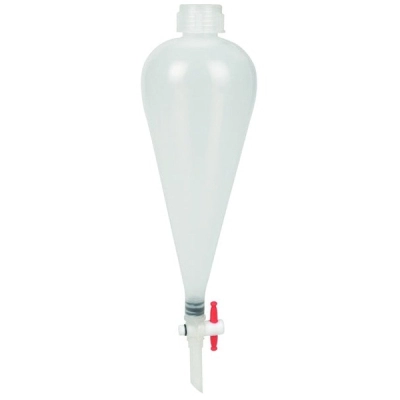 Eisco Separating Funnel, 100ml - Polypropylene PTFE Plug - Leak-Proof Screw Cap - Eisco Labs ...