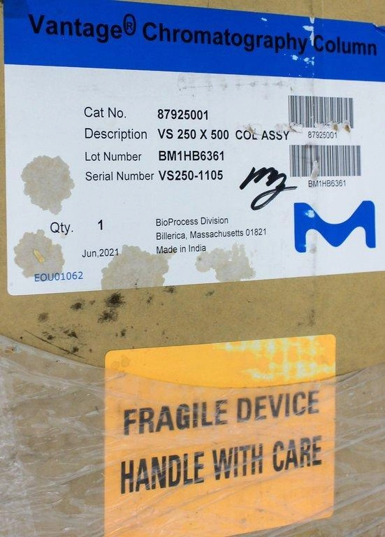 Millipore Vantage S2 Column VS 250x500 COL ASSY Chromatography New ...