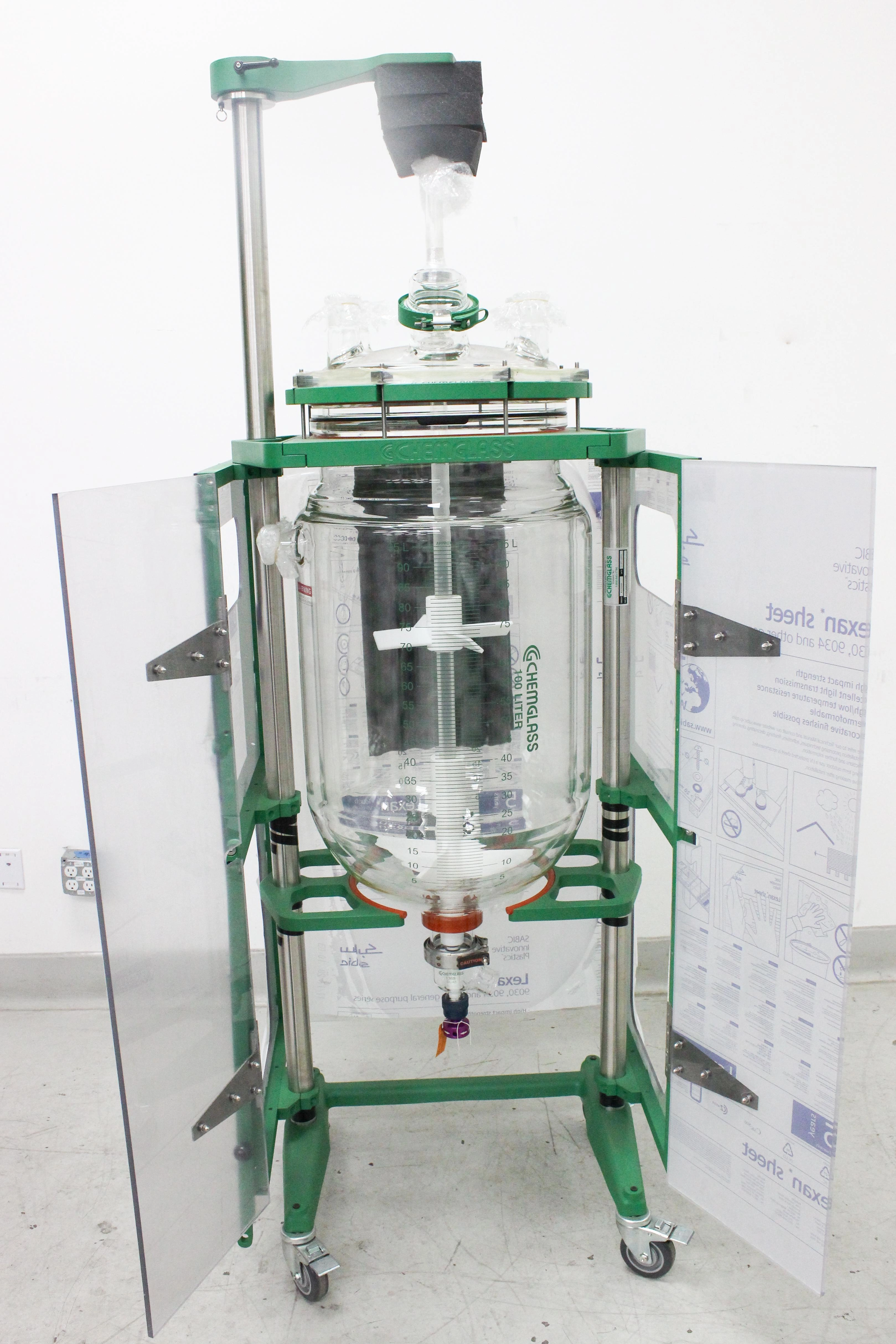 Chemglass 100L Jacketed Process Reactor System 100 Liter FIS-2103-162BM ...