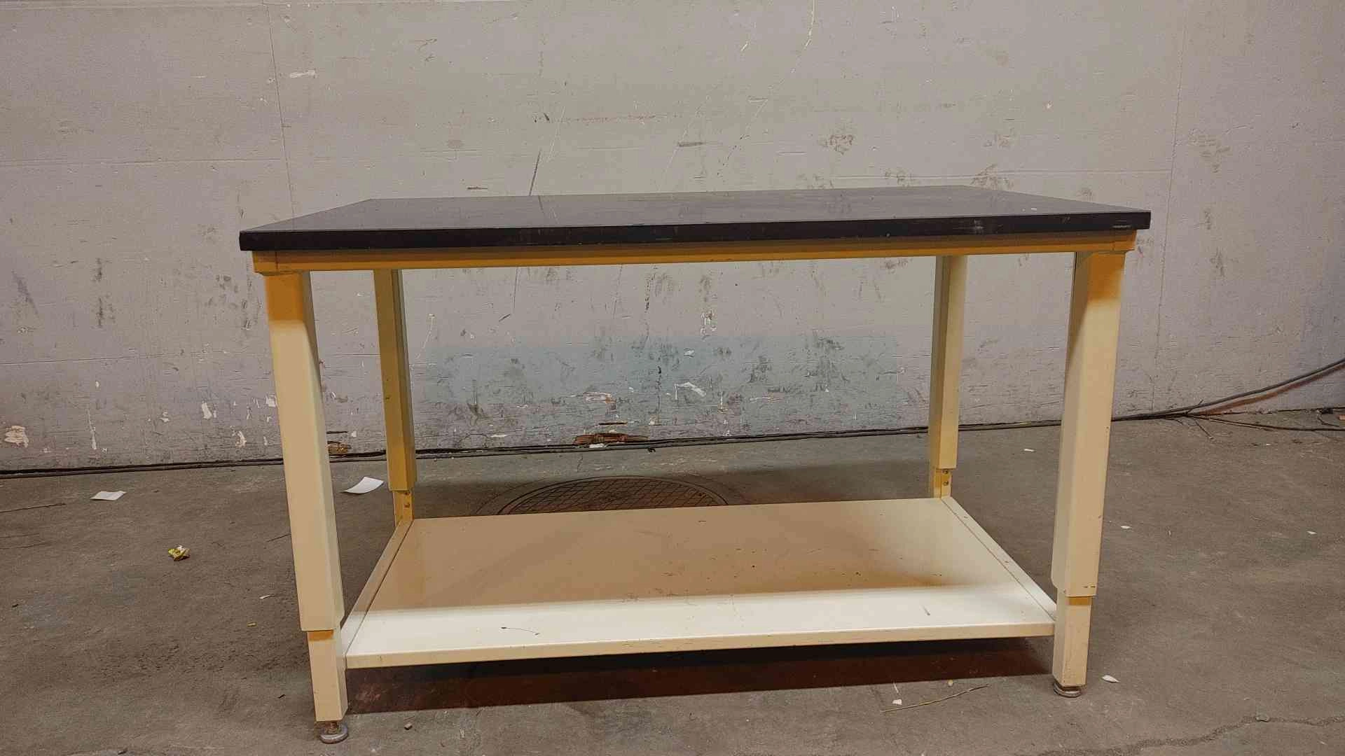 4' Black Epoxy Table Chem Resistant Lab Desk | LabX.com 4' Black Epoxy Table Chem Resistant Lab Desk | LabX.com