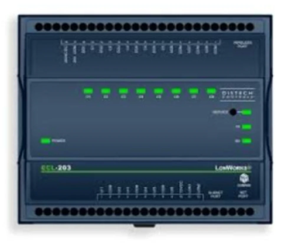 Distech CDIL-203X-00 ECL-203 LonMark Programmable Controller, 6UI 5DO ...
