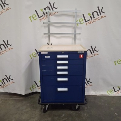 Blue Bell Bio-Medical Anesthesia Cart - Blue Cart | LabX.com