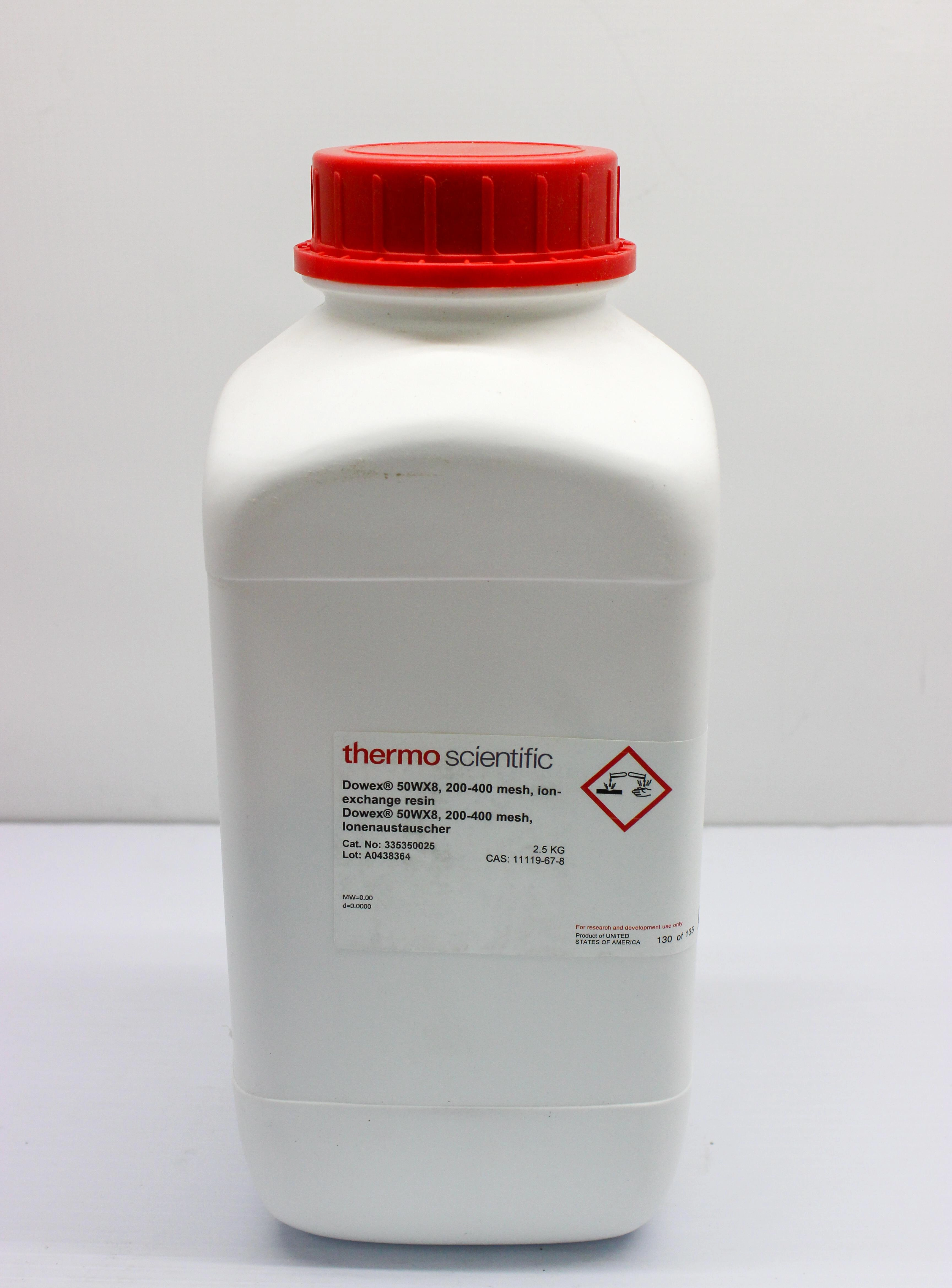 Thermo Dowex 50WX8 Ion-Exchange Resin for Chromatography & Water ...