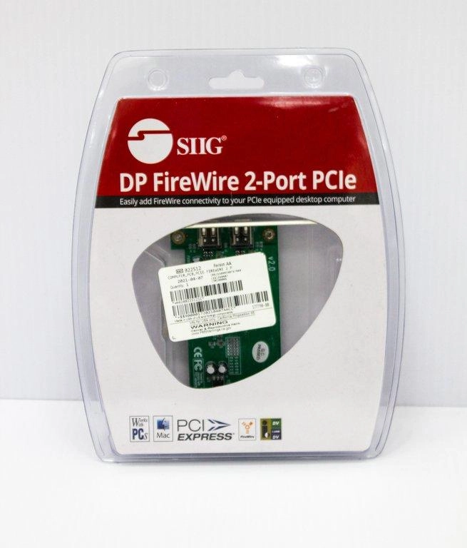 SIIG DP Firewire 2-Port PCle - Computer Accessory Expansion - 3377182 ...