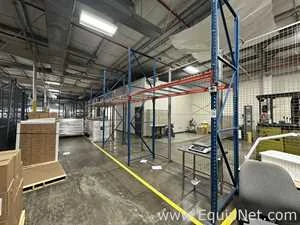 Lot of Approximately 5 Up Beam Rack Frames and 8 Cross Beam Frame Racks ...