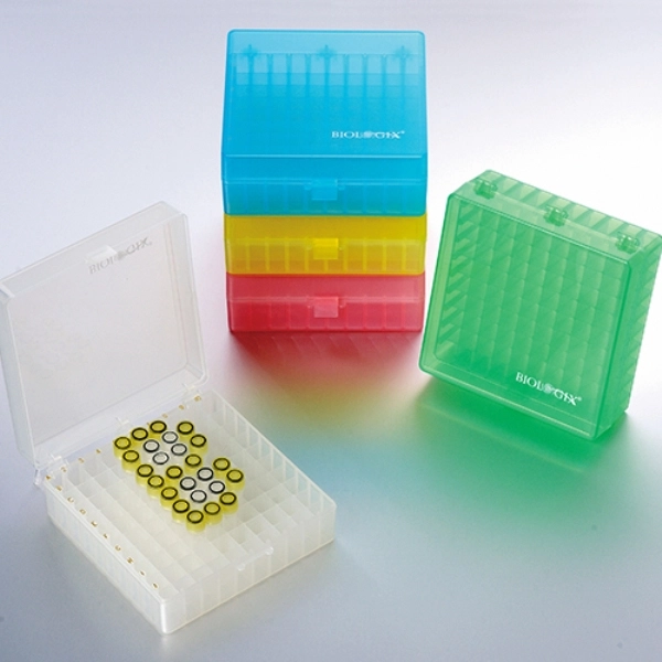 Biologix 100 Well PP Freezer Boxes Cs/20 90-9200 | LabX.com