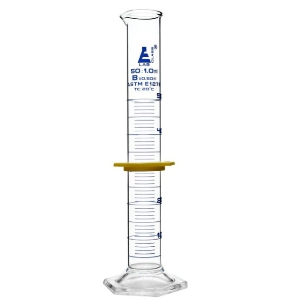Eisco 50ml Measuring Cylinder ASTM Class B Tolerance - Borosilicate 3.3 ...