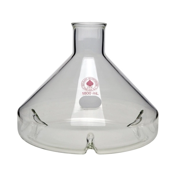 Ace Glass Flask, Fernbach, 1800ml, Triple Baffled, #10 Stopper Size ...