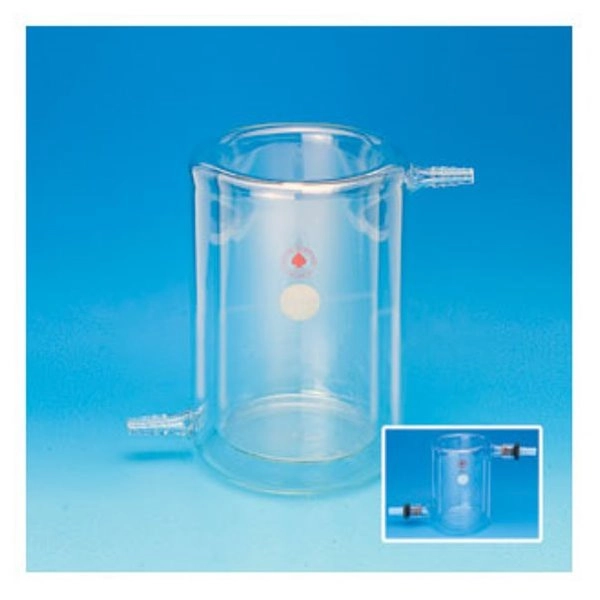 Ace Glass Beaker, 1L, Jacketed, Glass Hose Connections For 3/8in Tubing ...