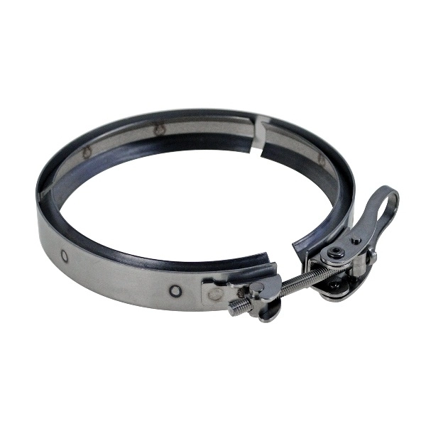Ace Glass Flange Clamp, 100mm(4In), Ss, Quick Release, 5/8X12In Support ...