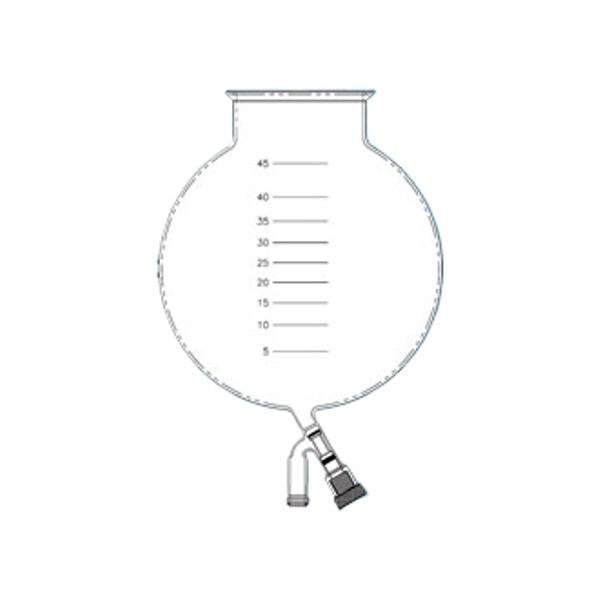 Ace Glass Flask, 12L, Spherical, 150mm O-Ring Groove Flange, Flush ...