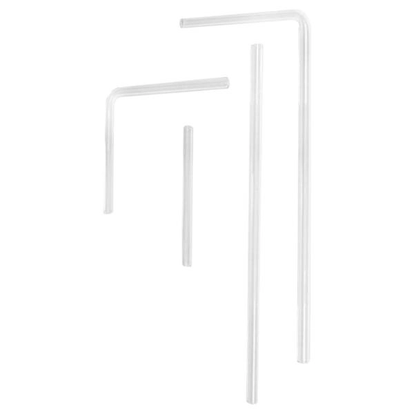 Eisco 4 Piece Glass Delivery Tube Set - Variably Shaped - Borosilicate ...