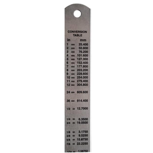 Eisco 30cm Stainless Steel Ruler with Stamped mm and cm Graduations ...
