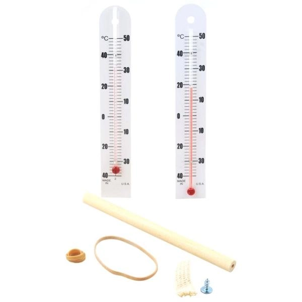 Eisco Sling Psychrometer Kit - Determine Relative Humidity & Dew Point ...