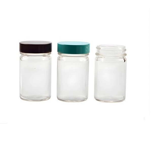 Qorpak 2.5oz (75ml) Clear Composite Test Jar with 43-400 Green ...