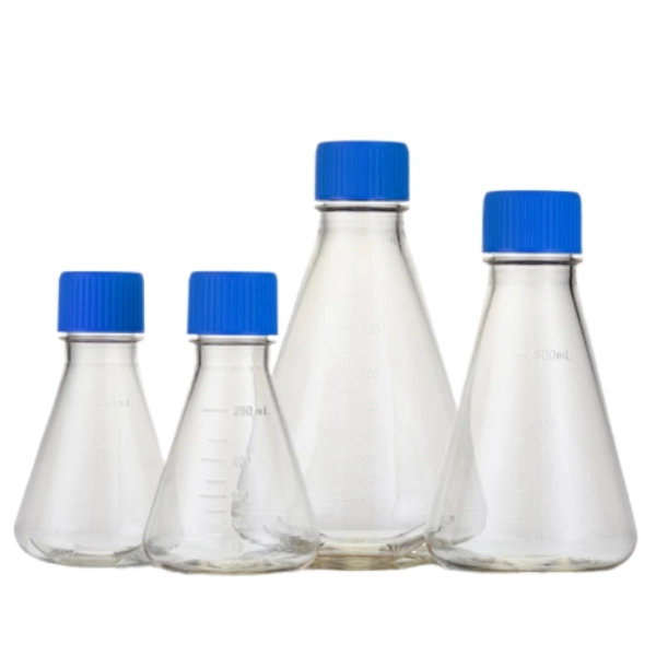 Dynalon Erlenmeyer Flask, 125ml, PC, Flat Bottom, Plug Cap, CS/24 EFC ...
